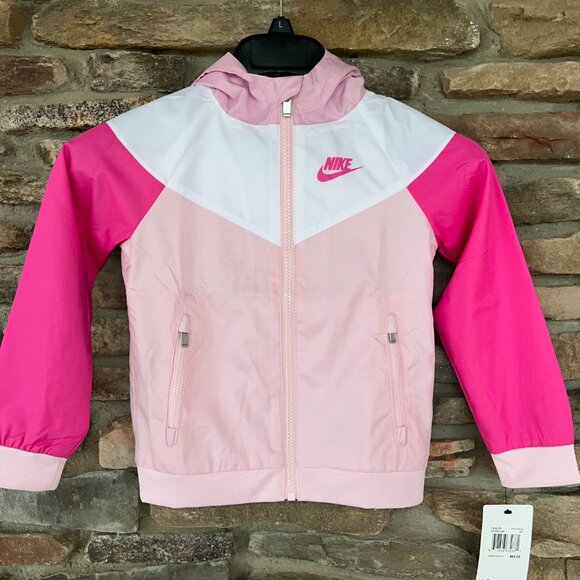 Nike | Jackets & Coats | Nike Windrunner Hooded Jacket Toddler Girls 4t ...